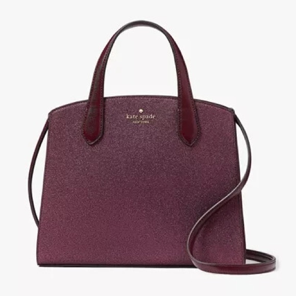 kate spade | Bags | Kate Spade Deep Berry Satchel With Structured ...